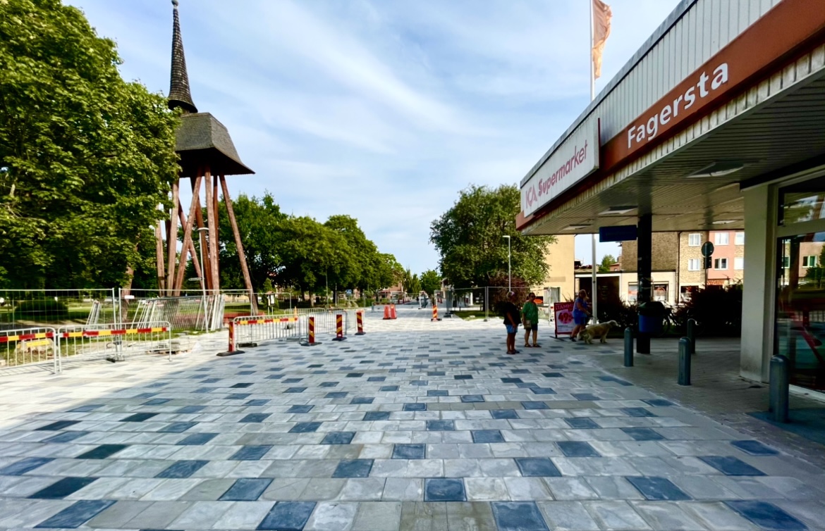 Tio miljoner har uppfräschningen av Fagersta centrum kostat hittills